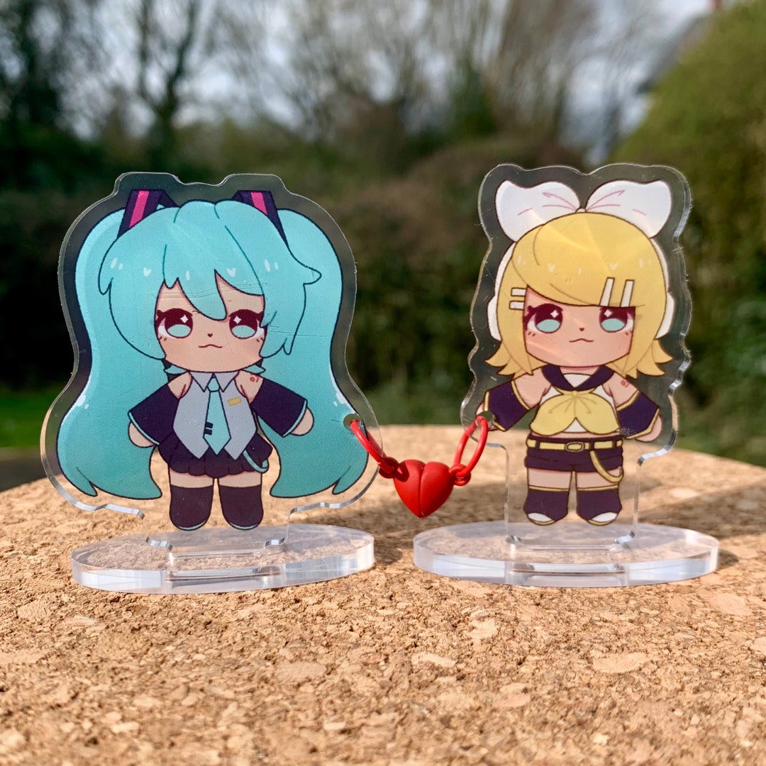Mikurin Standee, Magnet Acrylic Stand, Vocaloid Matching Charms - Etsy