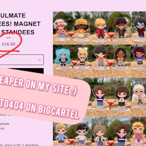 Mikurin Standee, Magnet Acrylic Stand, Vocaloid Matching Charms - Etsy