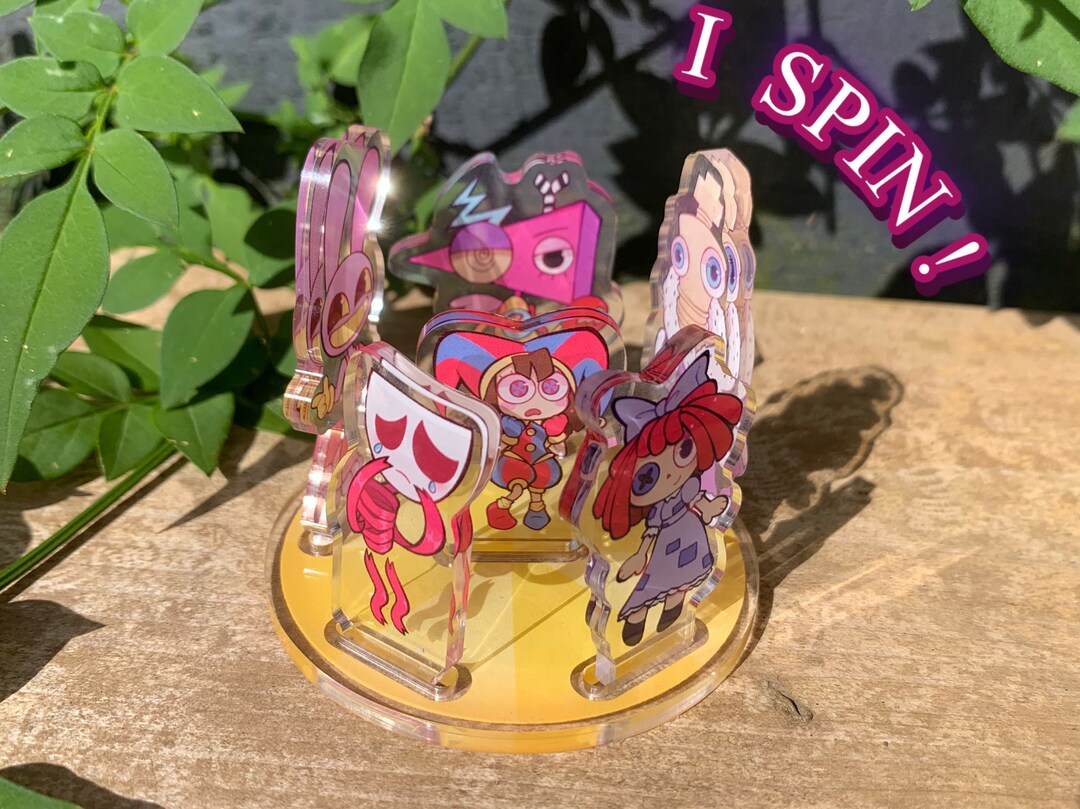 TADC Spinning Standee, Pomni Standee Moving Acrylic Charm, Jax, Gangle ...