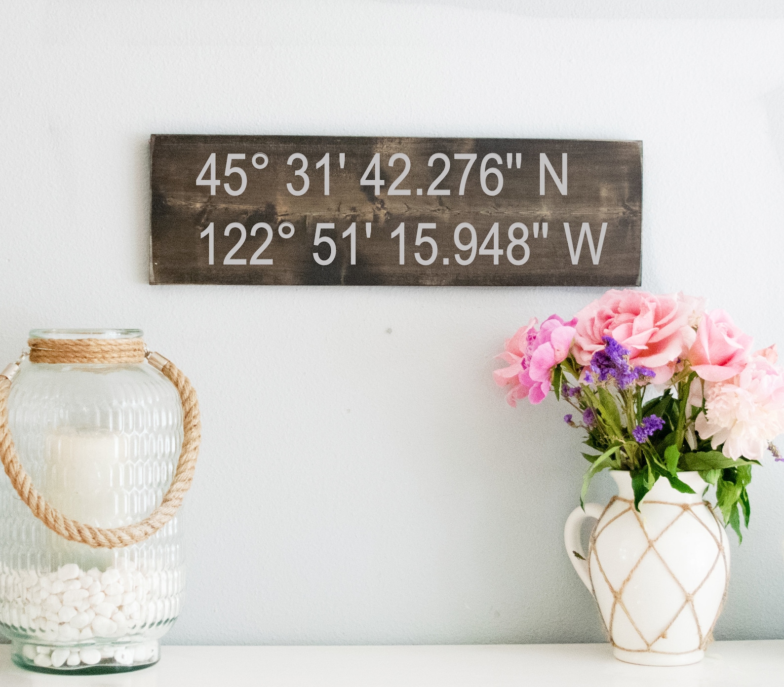 Custom Sign GPS Wood Sign Coordinates Anniversary Gift for - Etsy