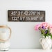 Longitude Latitude Sign GPS Coordinates Wood Plaque Unique - Etsy
