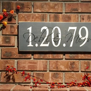 Personalized Wedding Date and Names Established Sign Family Name Sign ...