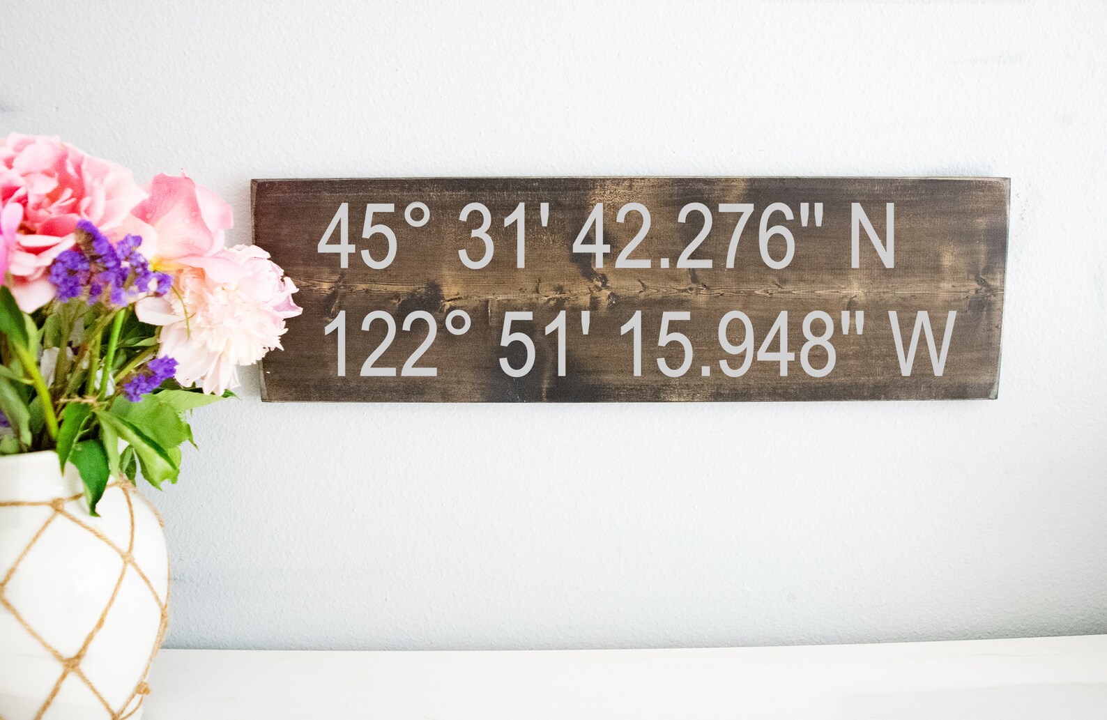 Custom Sign GPS Wood Sign Coordinates Anniversary Gift for - Etsy