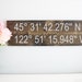 Longitude Latitude Sign GPS Coordinates Wood Plaque Unique - Etsy