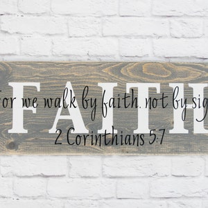 Christian Wood Sign – Bible Verse Wall Art – Scripture Wall Décor ...