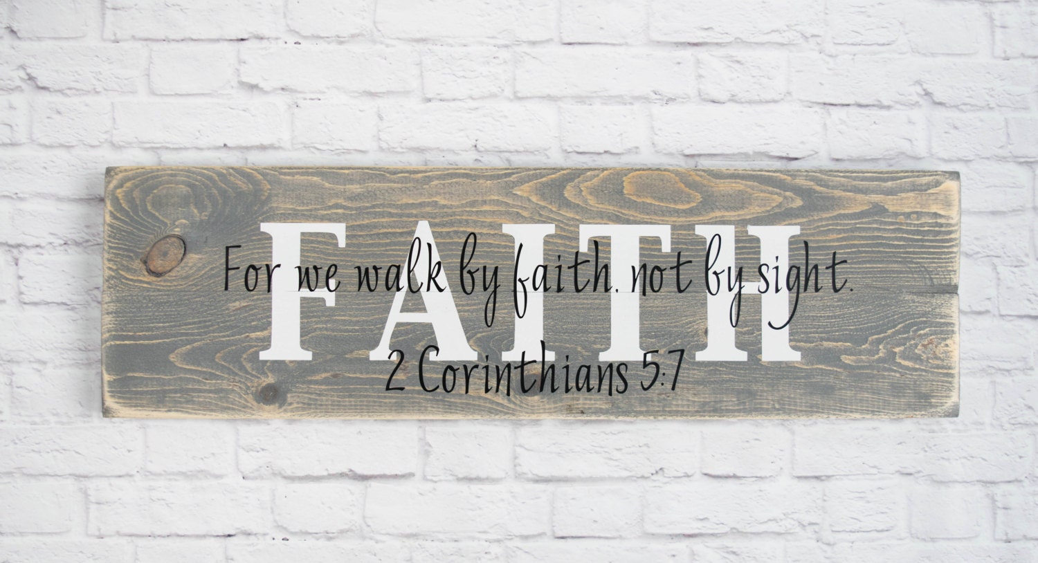 Christian Wood Sign – Bible Verse Wall Art – Scripture Wall Décor ...
