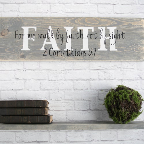 Christian Wood Sign Bible Verse Wall Art Scripture Wall | Etsy