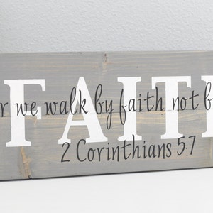 Christian Wood Sign – Bible Verse Wall Art – Scripture Wall Décor ...