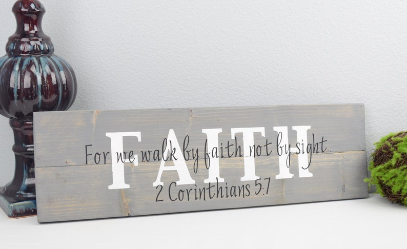 Christian Wood Sign Bible Verse Wall Art Scripture Wall - Etsy