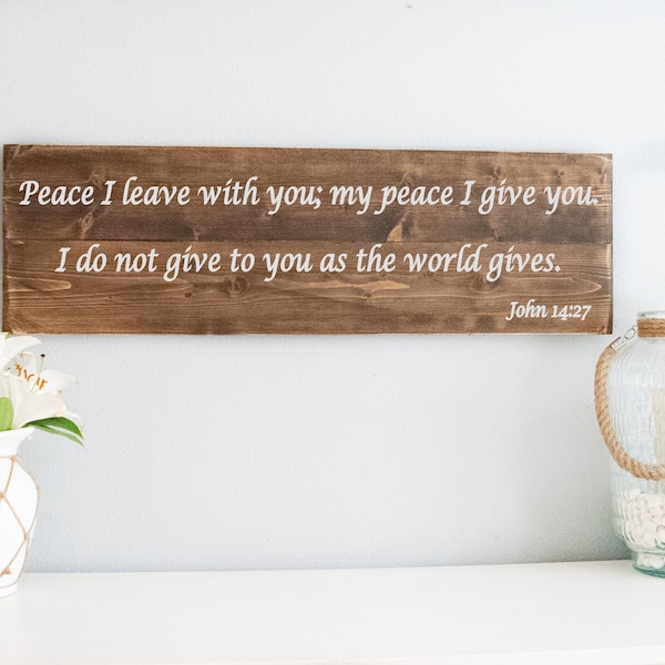 Scripture Wood Sign - Etsy