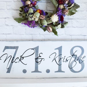 Personalized Wedding Date and Names Established Sign Family Name Sign ...