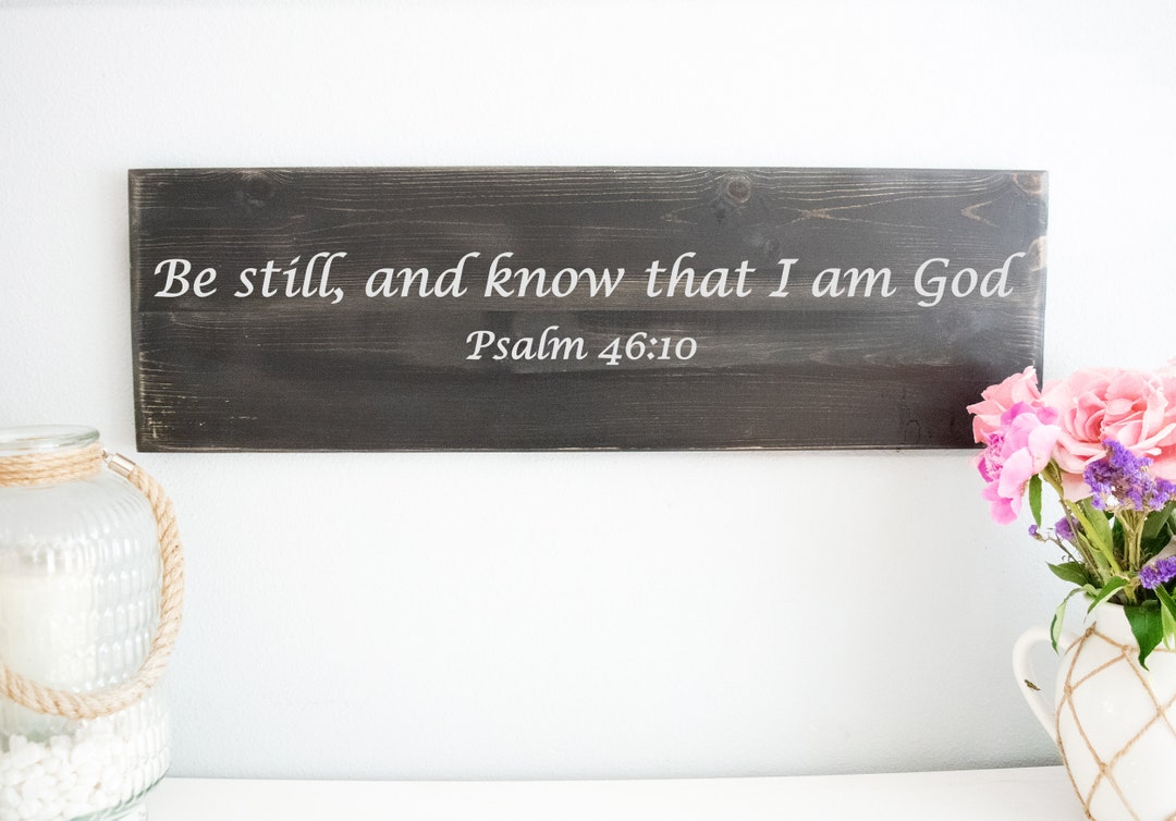 Wood Bible Verse Sign, Custom Scripture Wall Decor, Christian Wood Sign ...