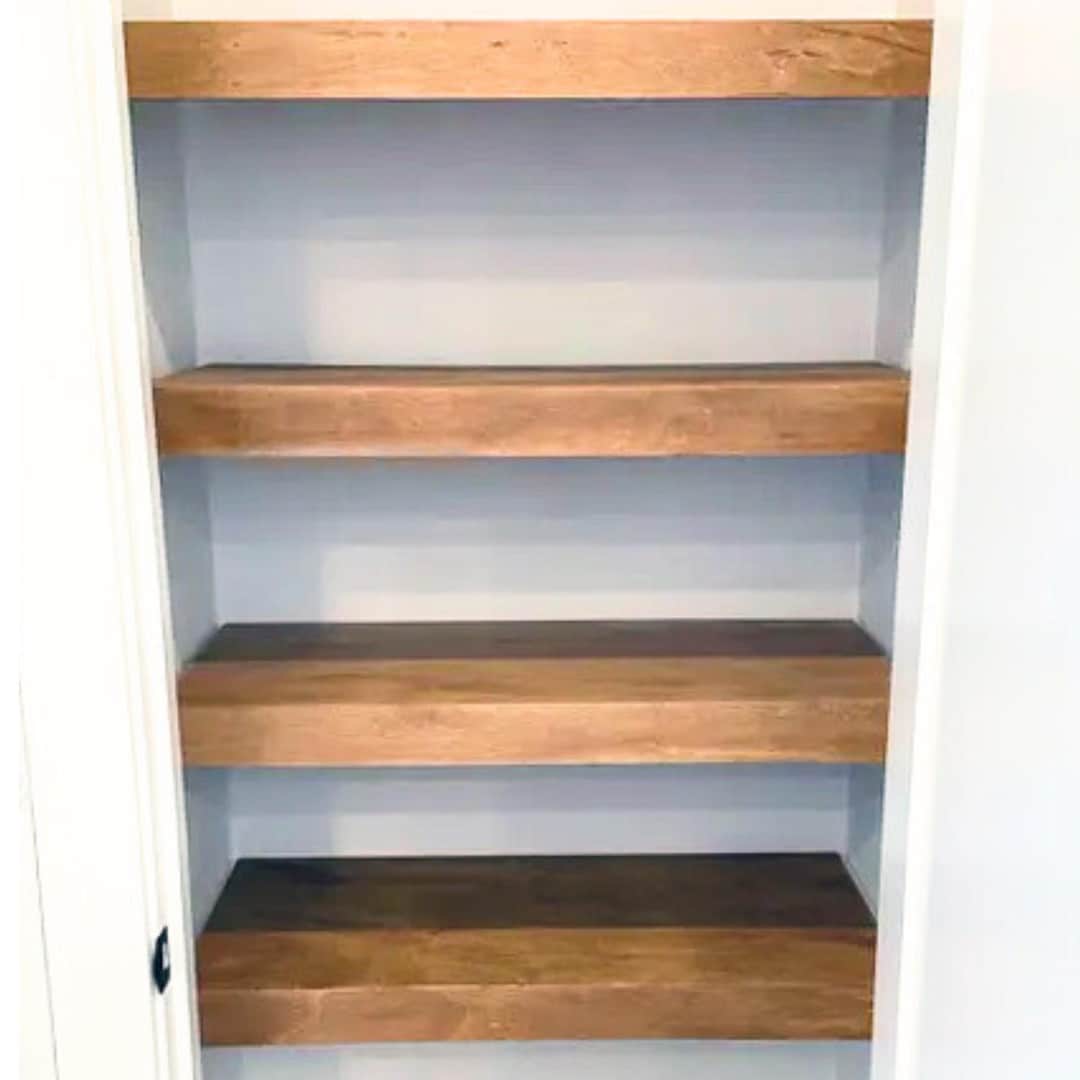 Wood Wire Shelves Cover - Pantry Shelves - Wood Shelf Cover for Wire ...