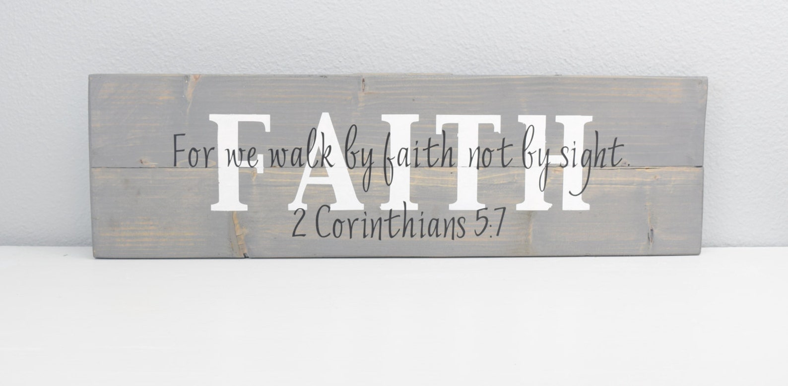 Christian Wood Sign – Bible Verse Wall Art – Scripture Wall Décor ...