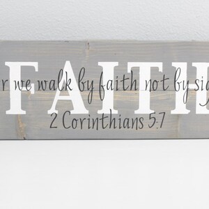 Christian Wood Sign – Bible Verse Wall Art – Scripture Wall Décor ...