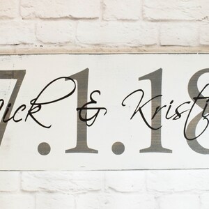 Personalized Wedding Date and Names Established Sign Family Name Sign ...