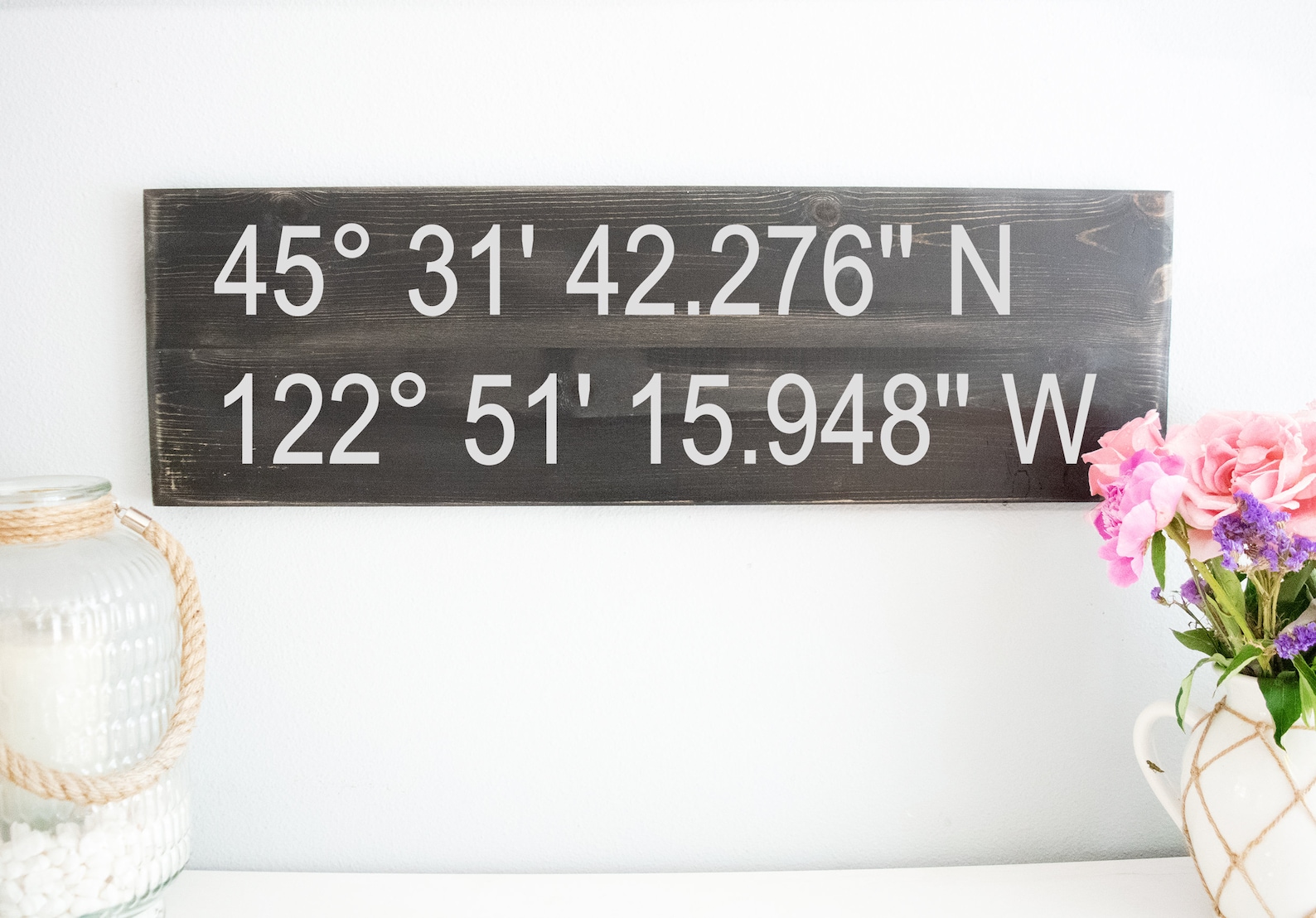 Custom Sign GPS Wood Sign Coordinates Anniversary Gift for - Etsy