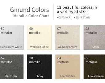 Metallic Card Stock | Etsy