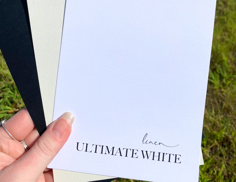 White Linen Textured Card Stock (8.5x11) | 100lb Textured Paper, 25 ...