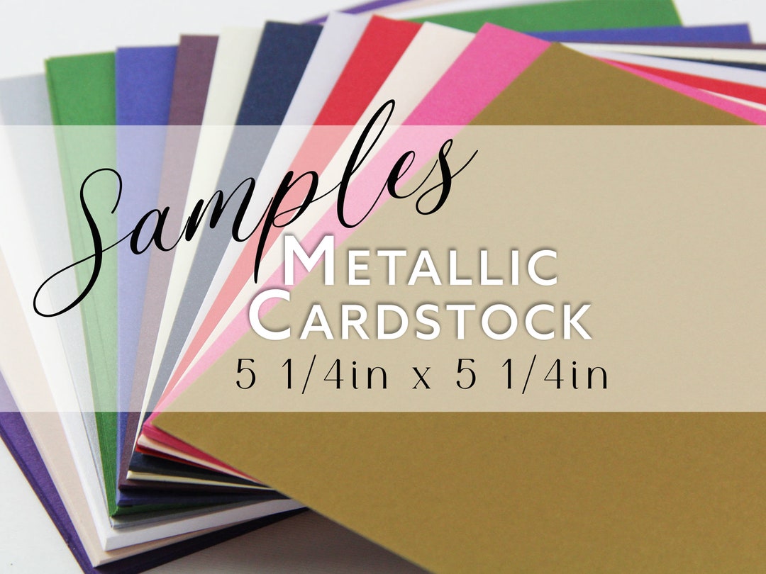 SAMPLE - 5in Square Metallic Cards | Metallic Card Stock | Square Cards ...