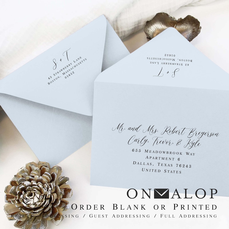 Light Blue Card Envelope - Etsy