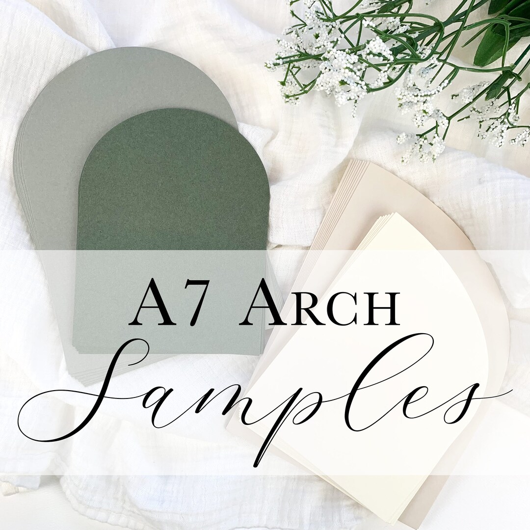 A7 Arch Card SAMPLES | 1 Sample | 5x7 Inches - Etsy