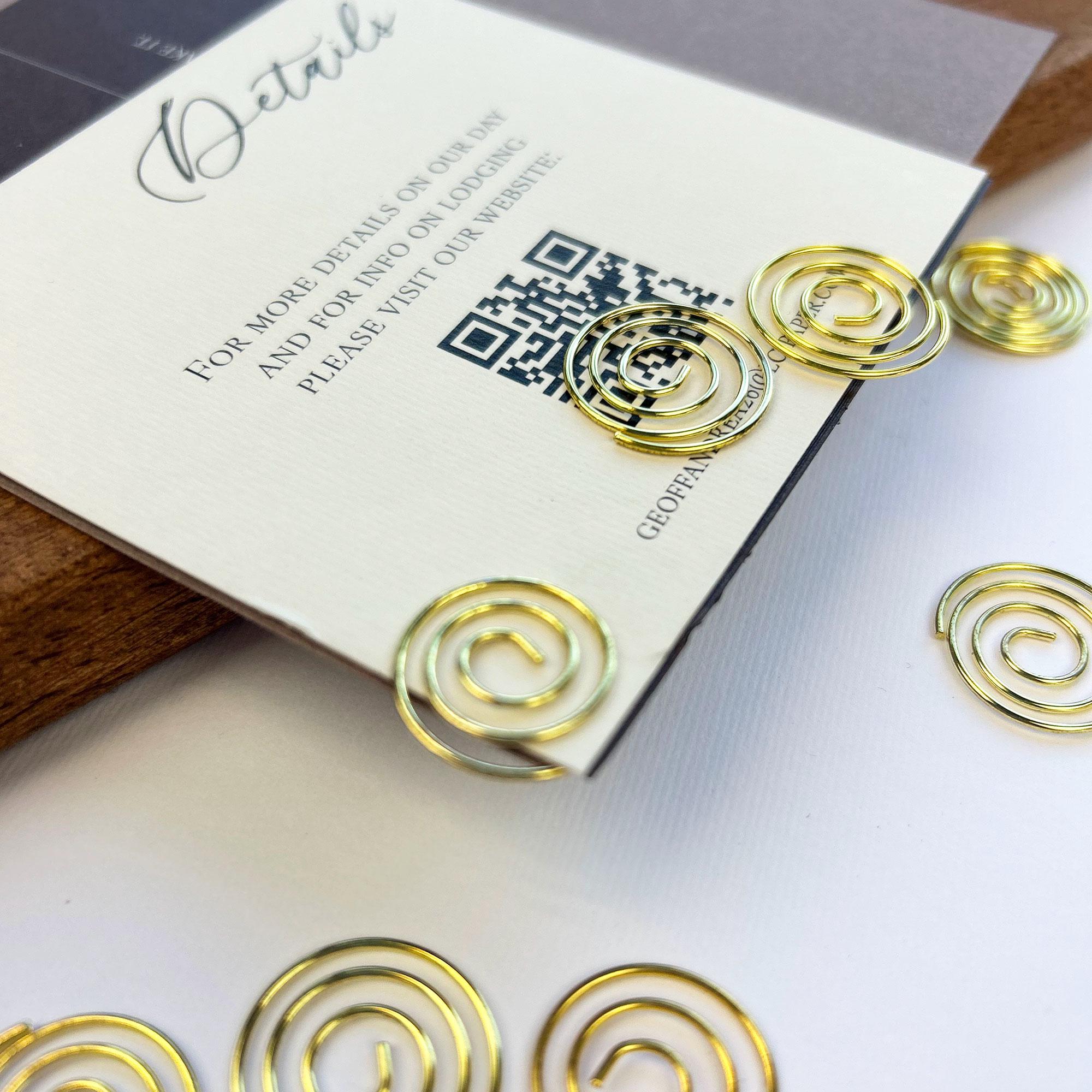 Decorative Spiral Paper Clips | Invitation Embellishments, 100 Count - Etsy
