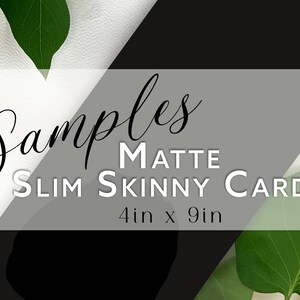 SAMPLE - 4x9 Slim Skinny Cards for Invitations, Menus & More | 48 ...