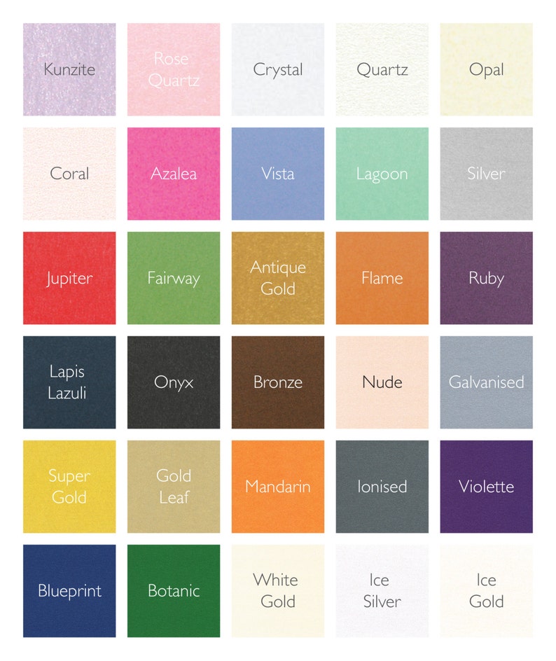 25 A2 Metallic Shimmer Cards | Etsy