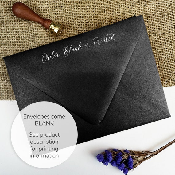 Black wedding envelopes 60 photos - Astyledwedding.com