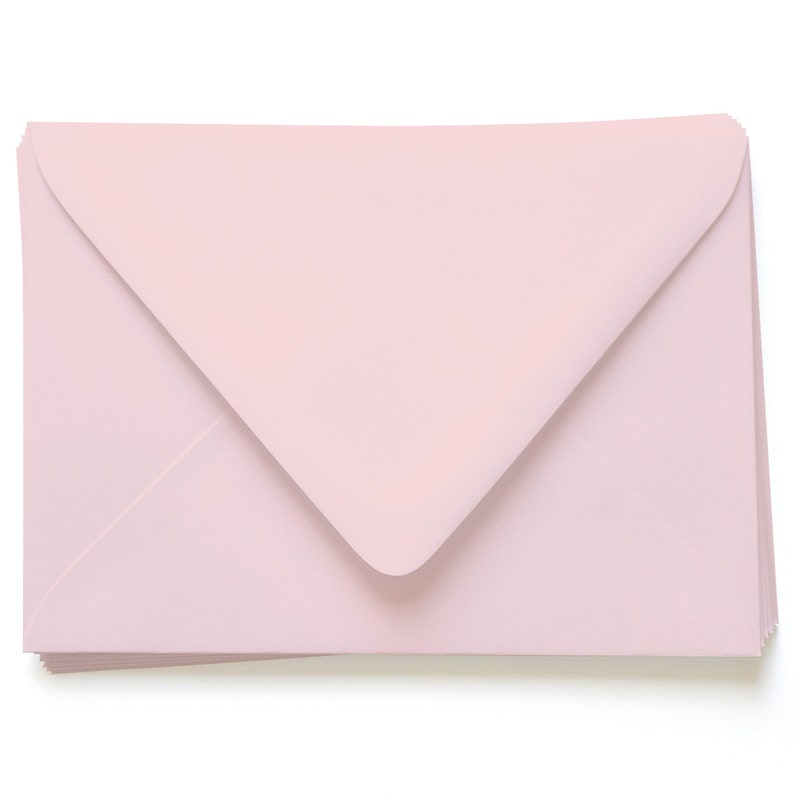 Rosa Light Pink Envelopes for Wedding Shower Invitations 25 - Etsy