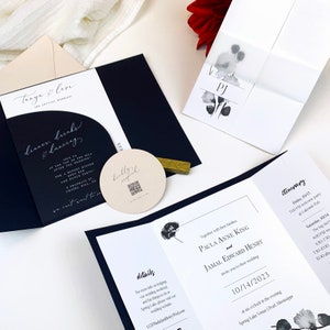 5x7 Gate Fold Wrap, Jacket for Wedding Invitations | 25 Blank A7 Gate ...