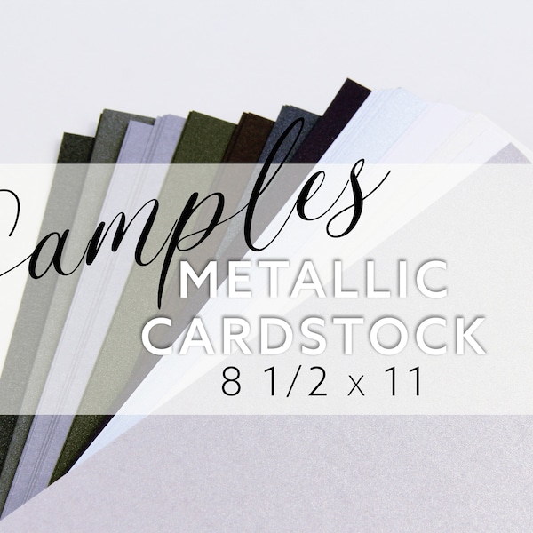 Metallic Card Stock Paper - Etsy