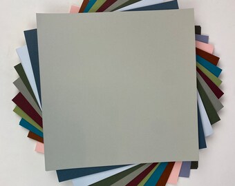 Premium Square Cardstock Paper pack of 25 Squares Choose Size and Color ...