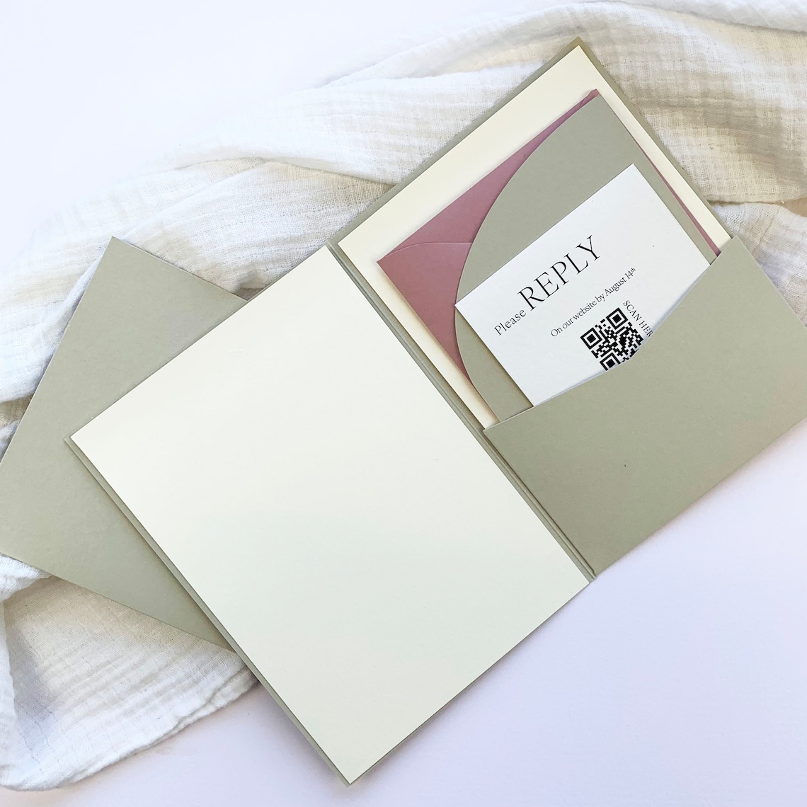 A7 Bi-fold Invitation Pocket Sample | 5x7 Matte Folder - Etsy