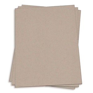 Kraft Recycled Cardstock Paper - 80lb Printable Card Stock - 25 Sheets ...