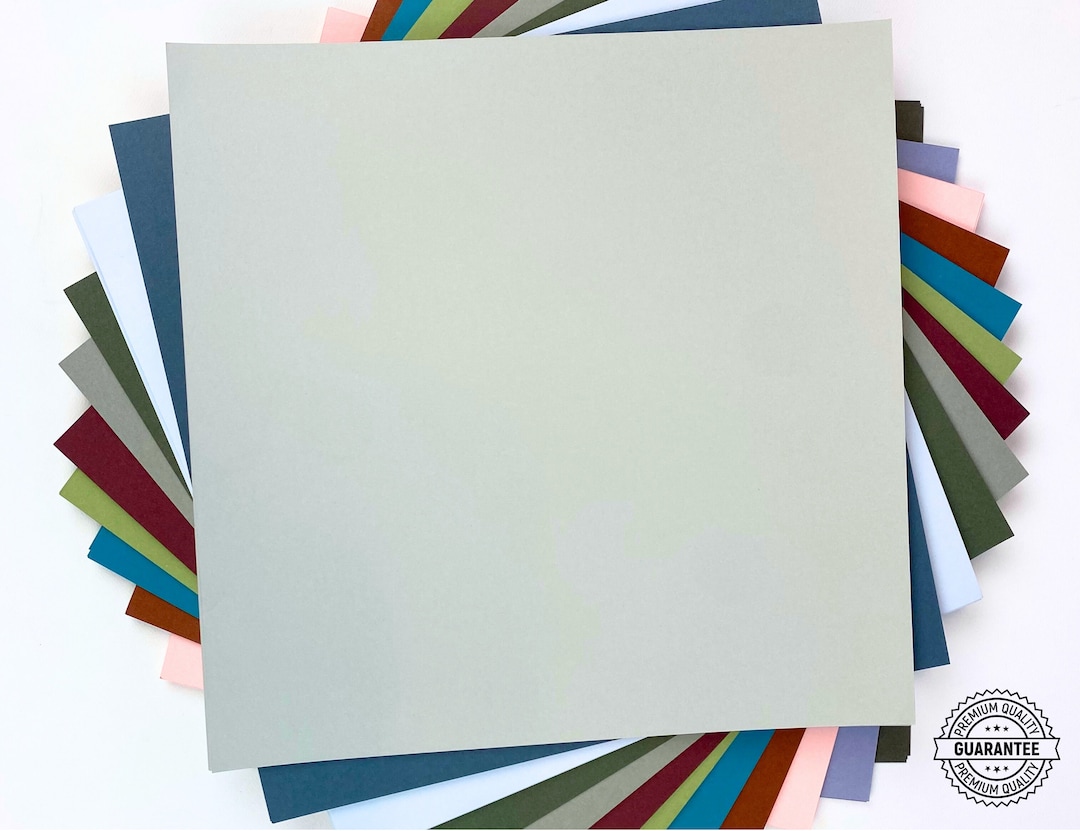 12 X 12 Card Stock Paper | Thick, Heavy | 50 Colors to Choose From ...