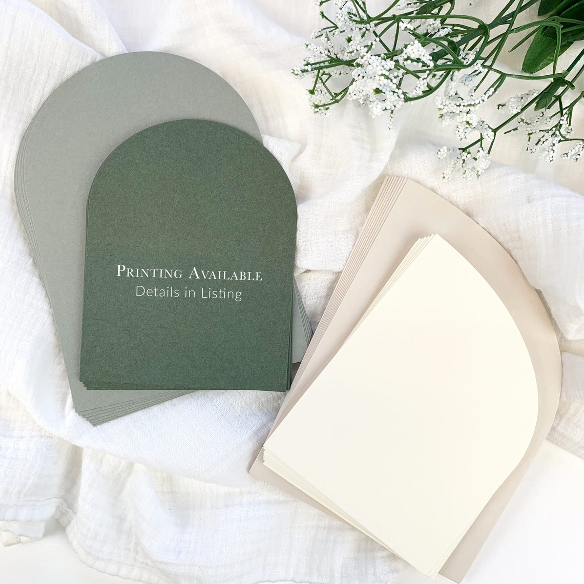 Wedding White Arch or Half Arch Paper for Invites Table - Etsy