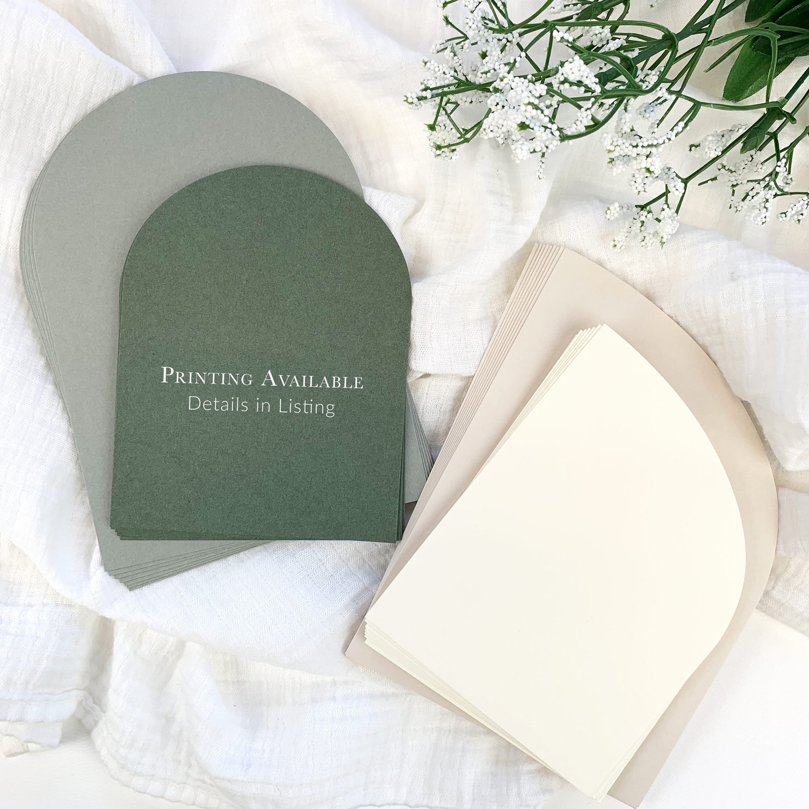 Wedding White Arch or Half Arch Paper for Invites Table - Etsy