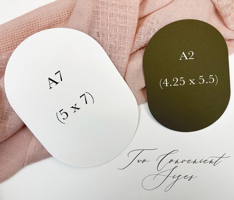 Matte Double Arch Capsule Shape Cards for Wedding Menus - Etsy
