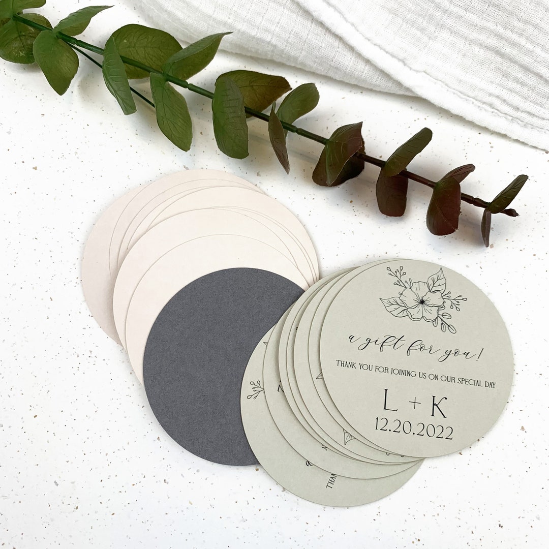 3-inch Round Paper Circles | Make Your Own Round Place Cards, Tags, Invite Insert Cards | 25 ...