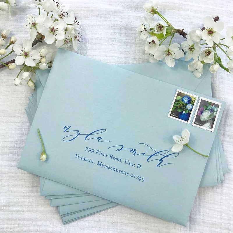 Blue Envelope - Etsy