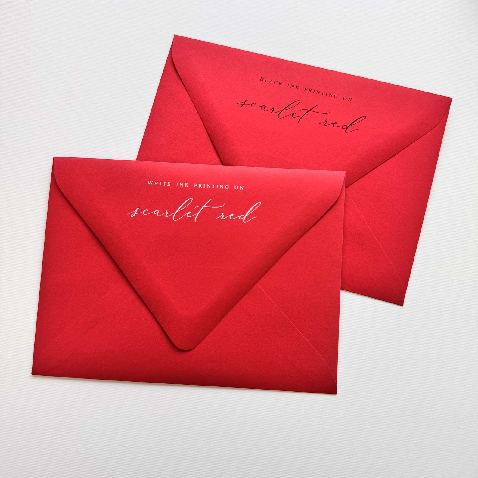 Scarlet Red Envelopes for Holiday Cards, Invitations (blank or Custom ...