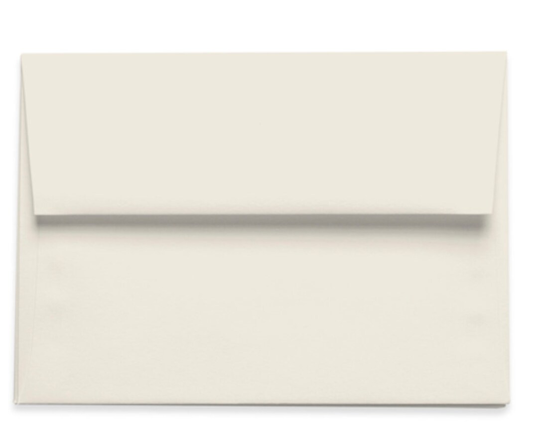 Light Cream Matte Finish Envelopes for Wedding Invitations, Greeting ...