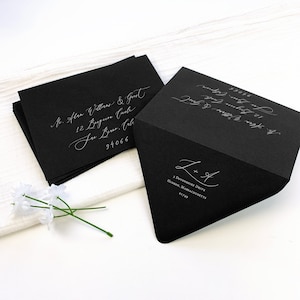 Black Invitation - Etsy