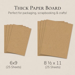Thick Kraft Paperboard, Cardboard for Card Making, Scrapbooking, Crafts ...