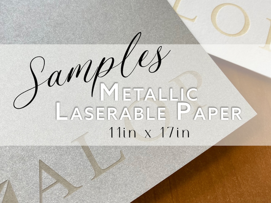 SAMPLE - Laser Friendy Paper / Laserable Blanks / Laser Engraving Sheets | (1) Blank 11x17 Sheet ...