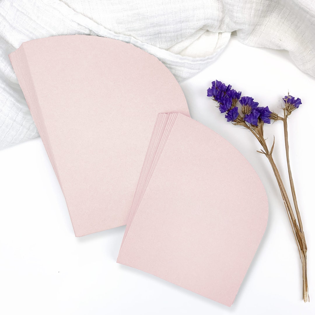 Rosa Light Pink Arch Shape Cards for Wedding, Baby Shower Invitations ...