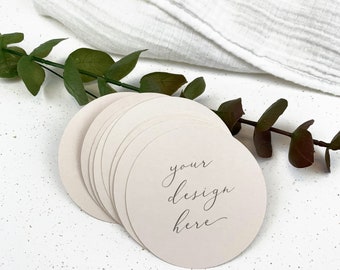 Blank Round Cards - Etsy