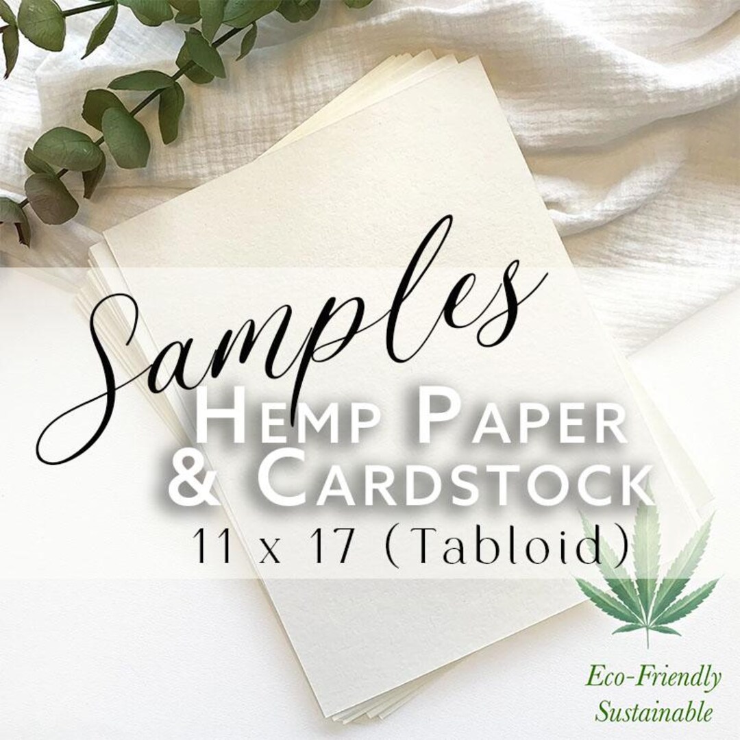 Hemp Paper & Cardstock SAMPLES, Eco-friendly 11x17 (1 Sheet) - Etsy